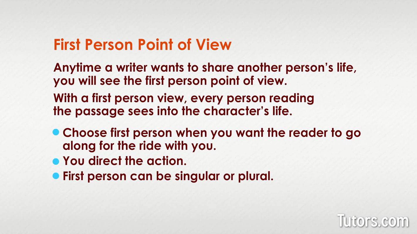 Point Of View First Second Third Person Examples 58 OFF