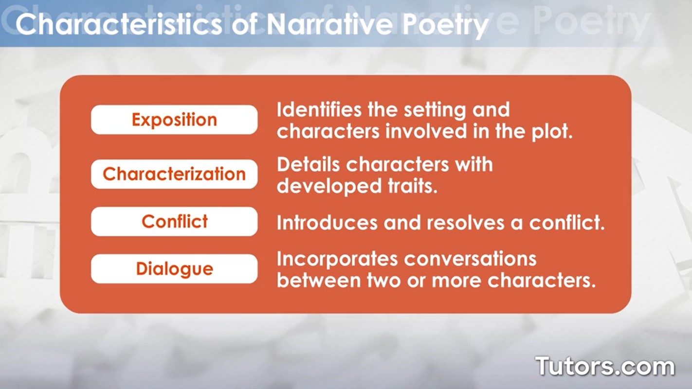 What Are The 4 Types Of Narrative Poetry Gcse Infoupdate
