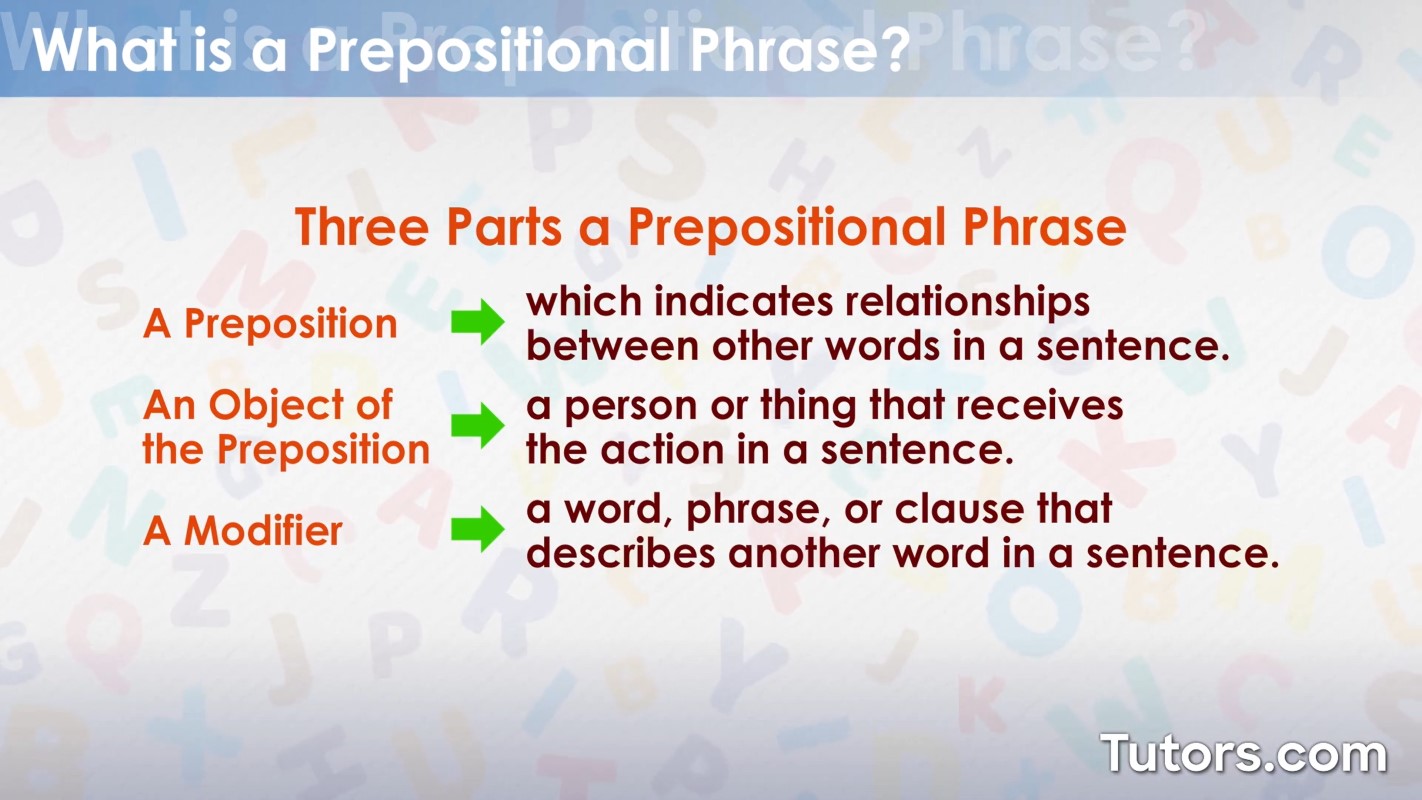 Prepositional Phrase Definition Examples And Types 54 OFF