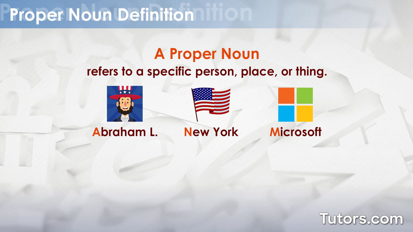 Proper Noun Proper Noun